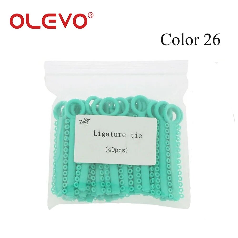 OLEVO Лигатуры ортодонтические, Color26, 40 шт.