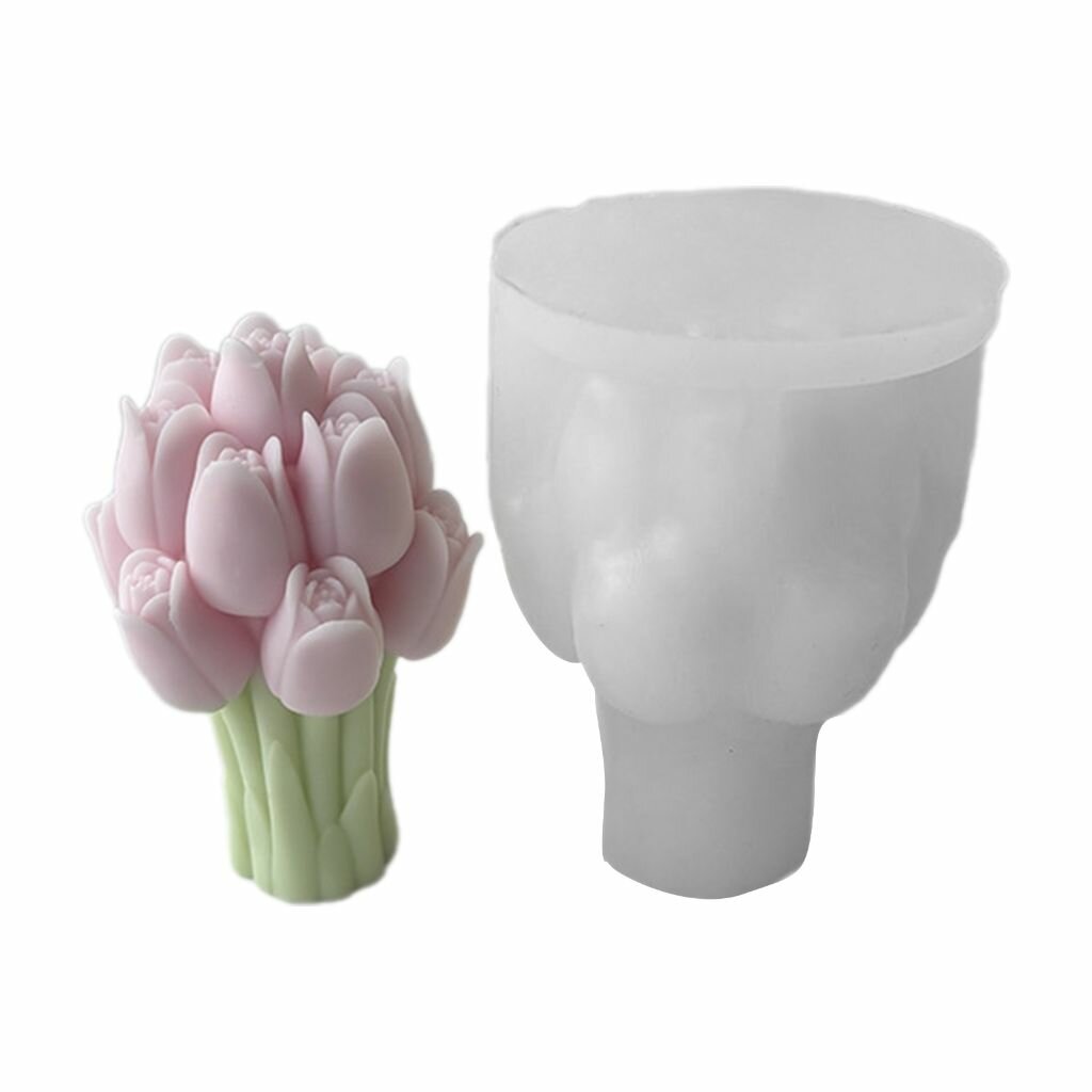 Силиконовые формы для свечей "Тюльпаны"