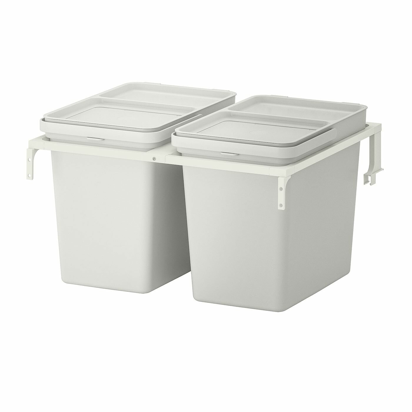 Корзина для сортировки IKEA HALLBAR 193.088.39, 44 л, для кухонных ящиков методы / светло-серый