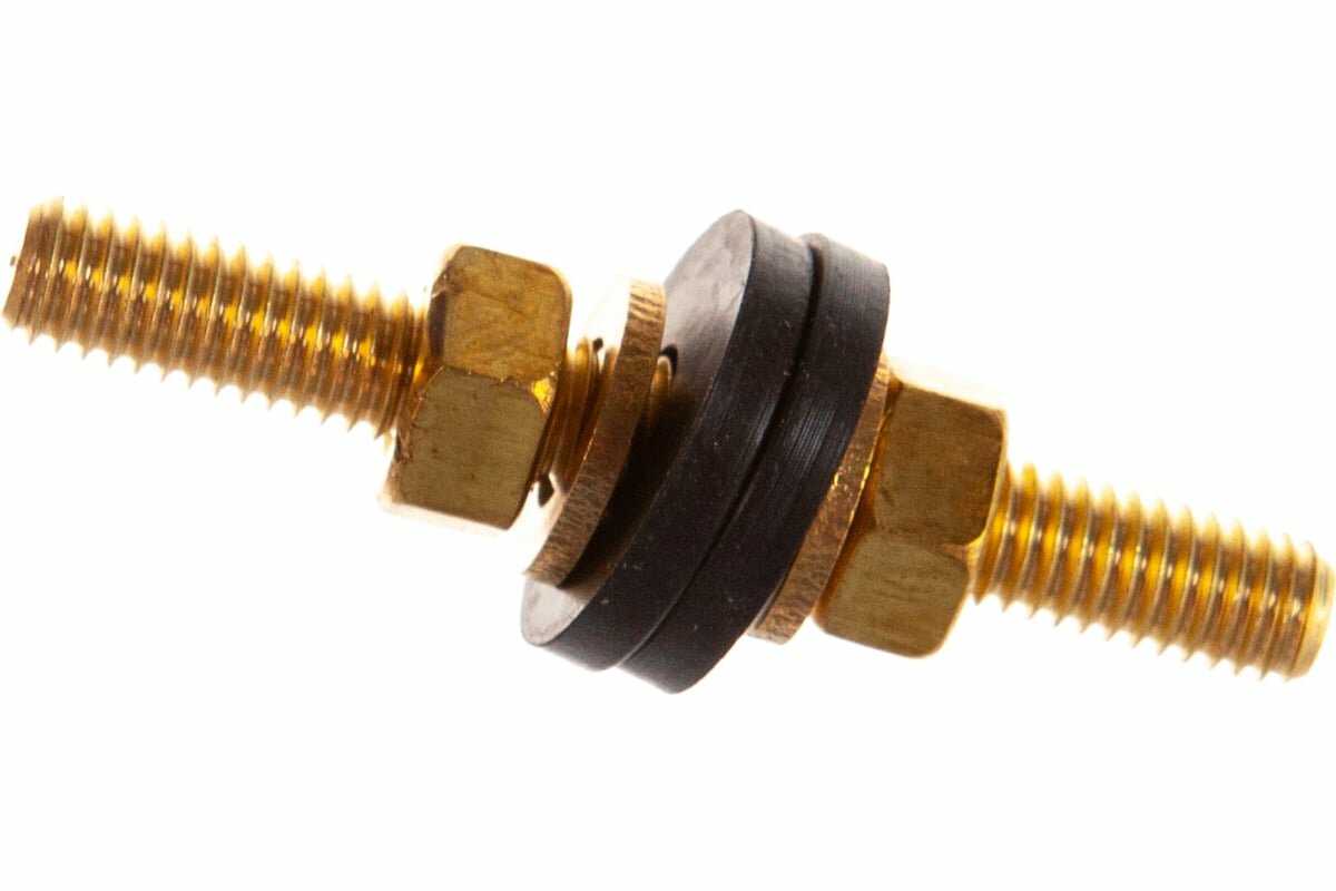 Tech-Krep крепеж для бачкалатунная шпилька с гайками для унитаза М6, пакет 137001