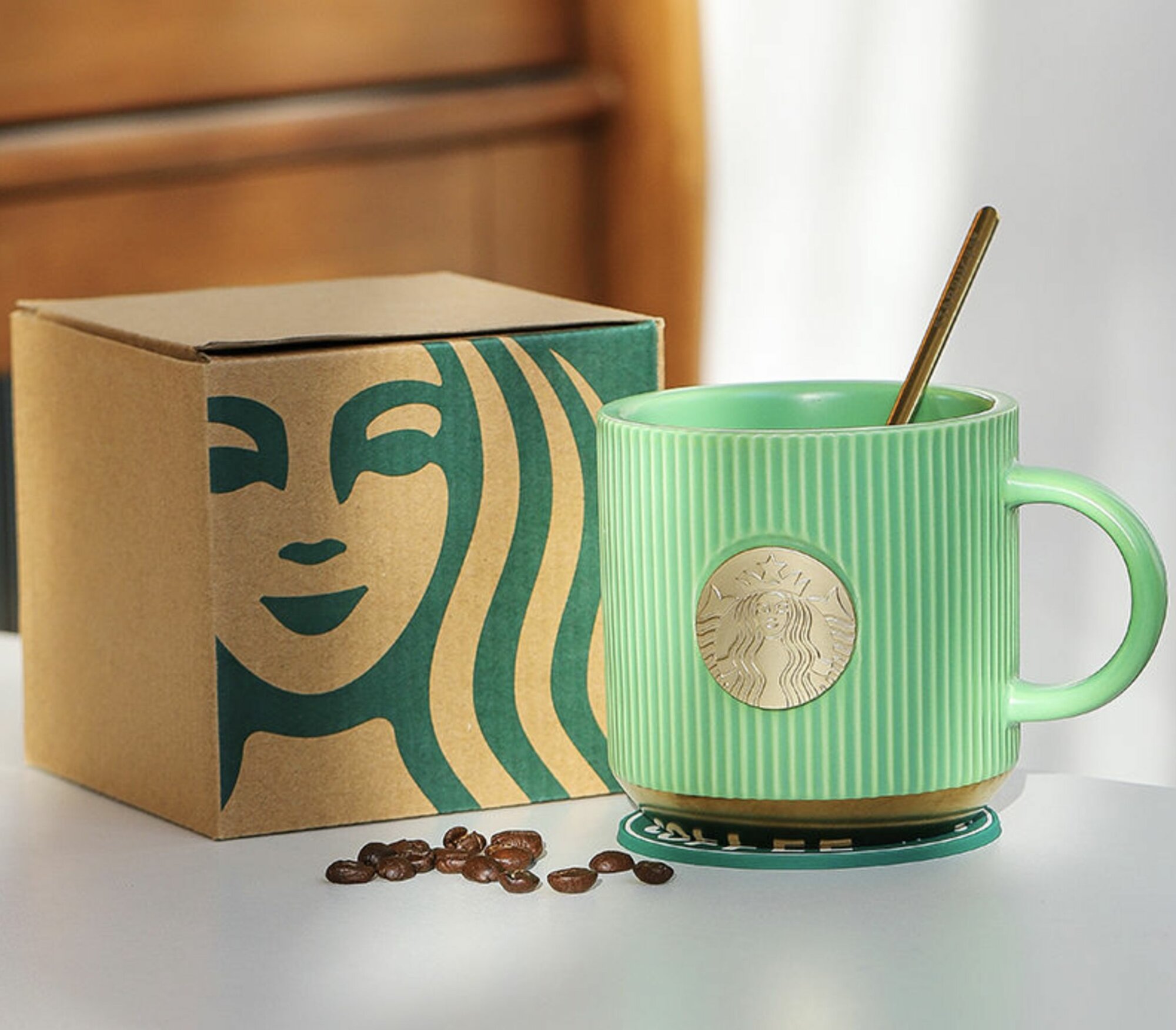 Чайная пара "Starbucks, Старбакс" 400 мл на 1 перс.