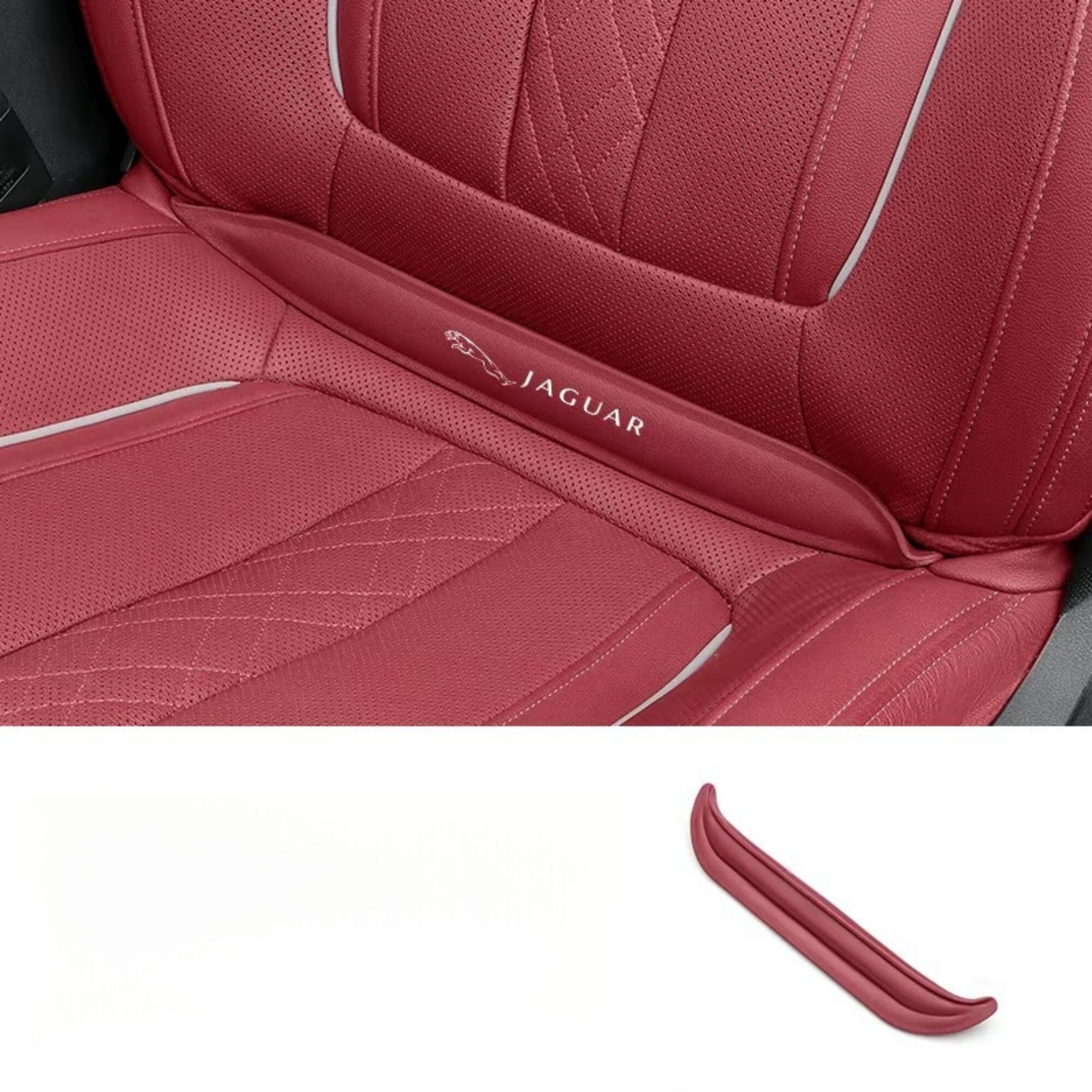 Заглушка для сиденья автомобиля Jaguar, накладка для сиденья Jaguar, 2 шт, красная