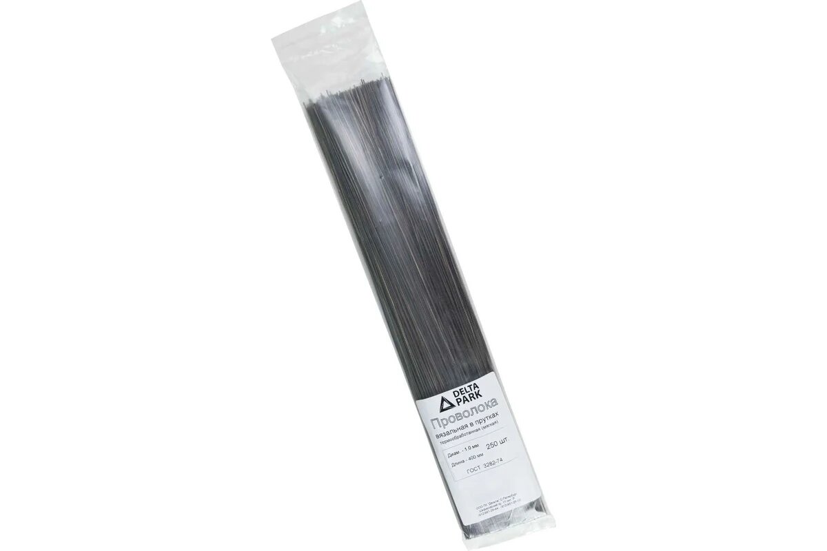 Delta-Park вязальная проволока прутков 1 мм, 400 мм, 250 шт термообработанная мягкая