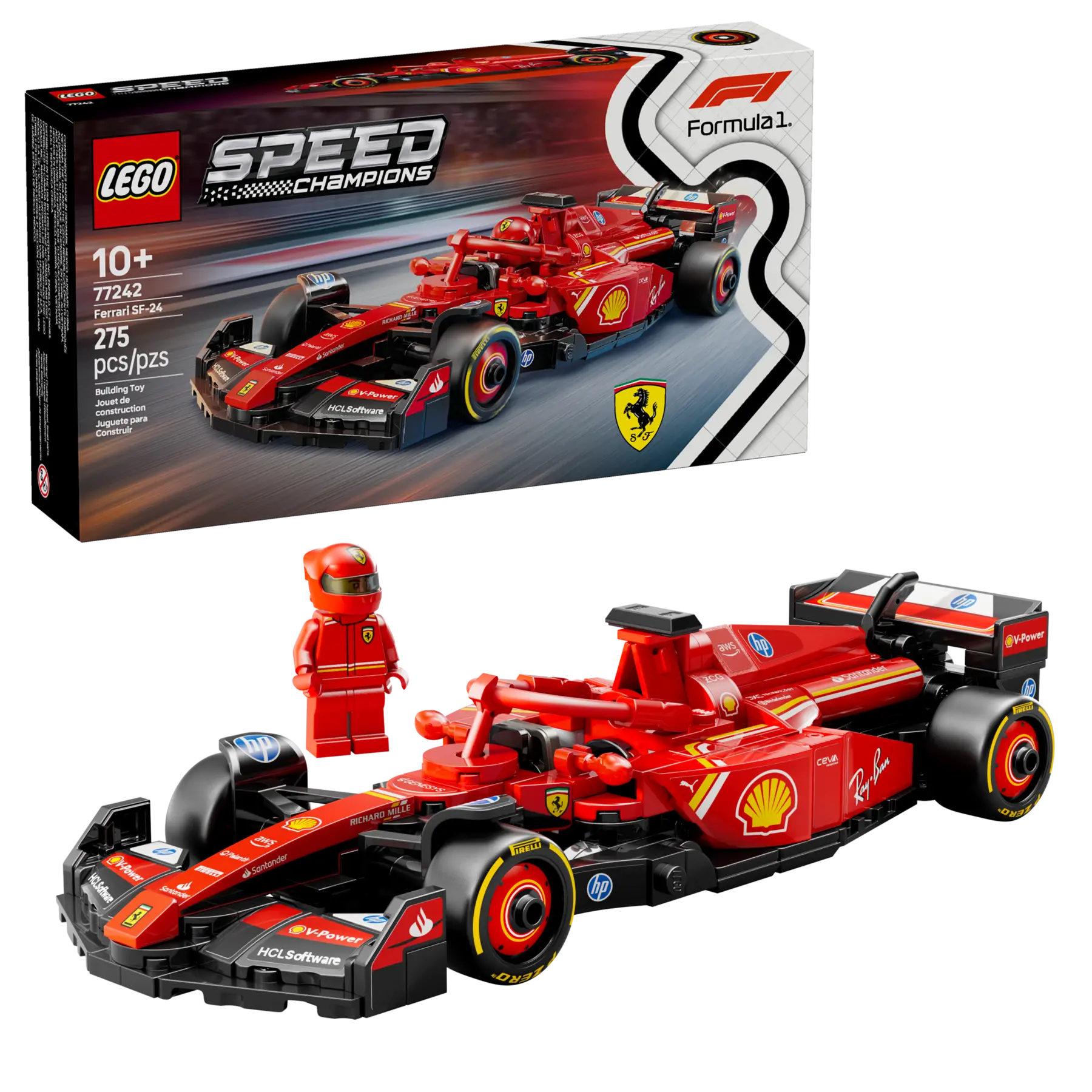 Конструктор LEGO Speed Champions 77242 Formula 1 Ferrari SF-24, 275 дет.