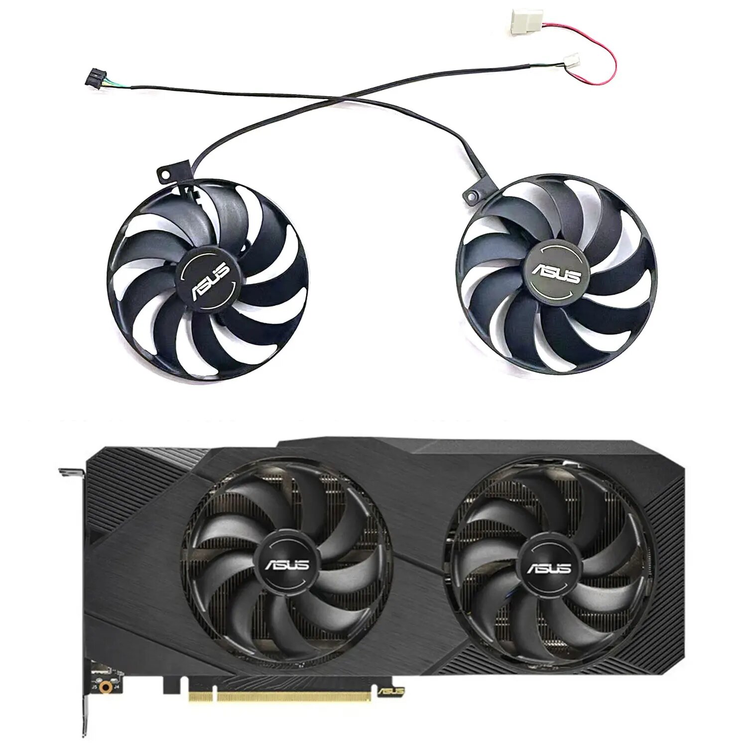 Кулер видеокарты ASUS DUAL Color: 2 FAN