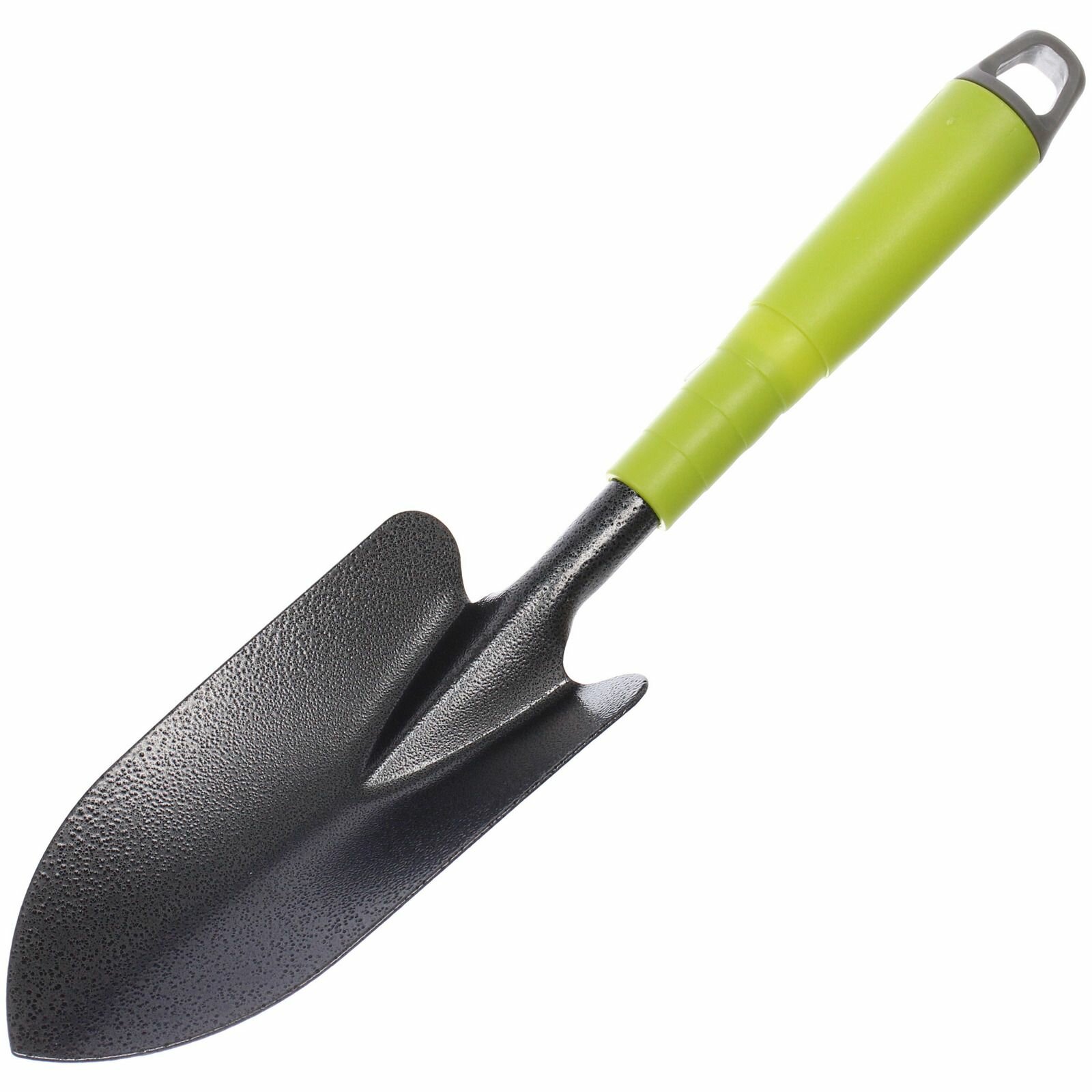 Совок посадочный металлический "Садовник" 35см широкий, пластиковая ручка ДоброСад