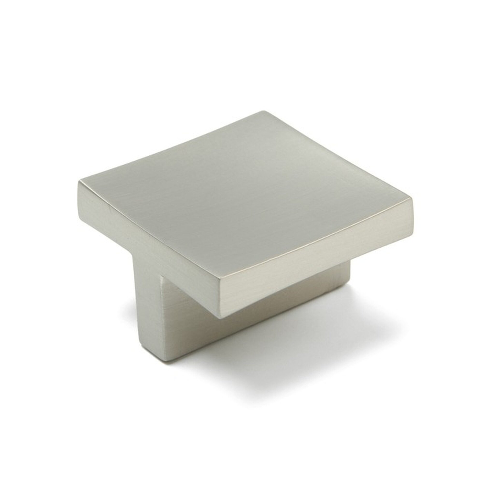Мебельная ручка CAPPIO RT201, квадратная, металл, сатиновый серый, 4x4x2,3 см