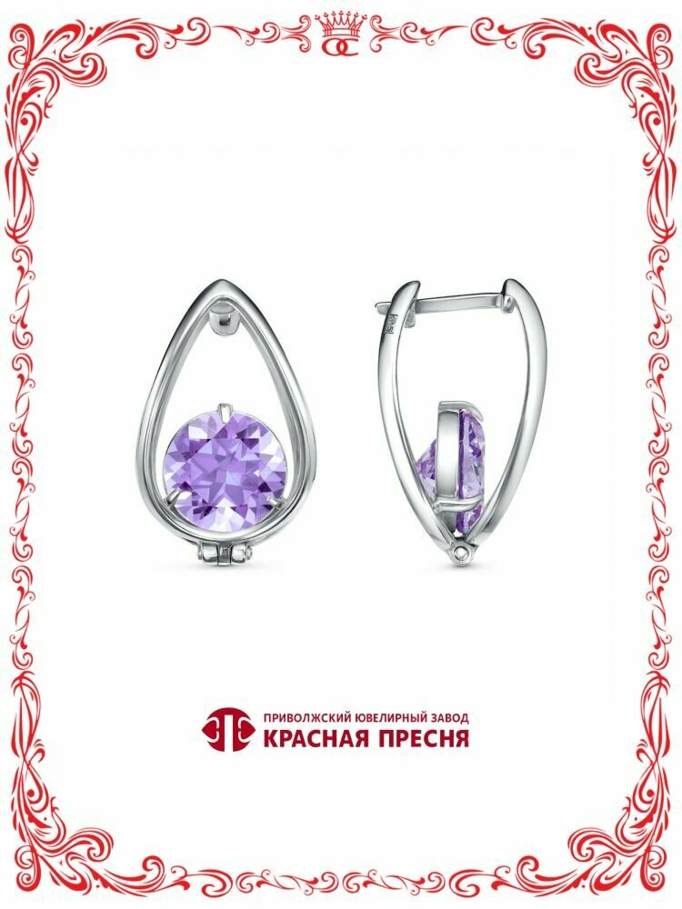 Серьги, фианит