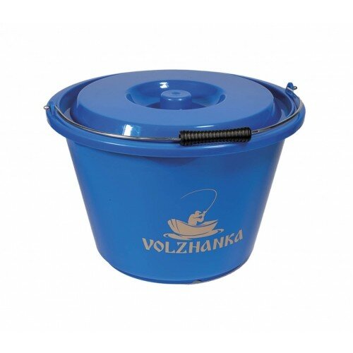 Волжанка ведро пластиковое с крышкой 17 л для дома и хранения, удобное в использовании