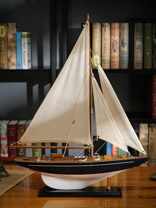 Парусная модель, Декоративная модель "Яхта" из дерева