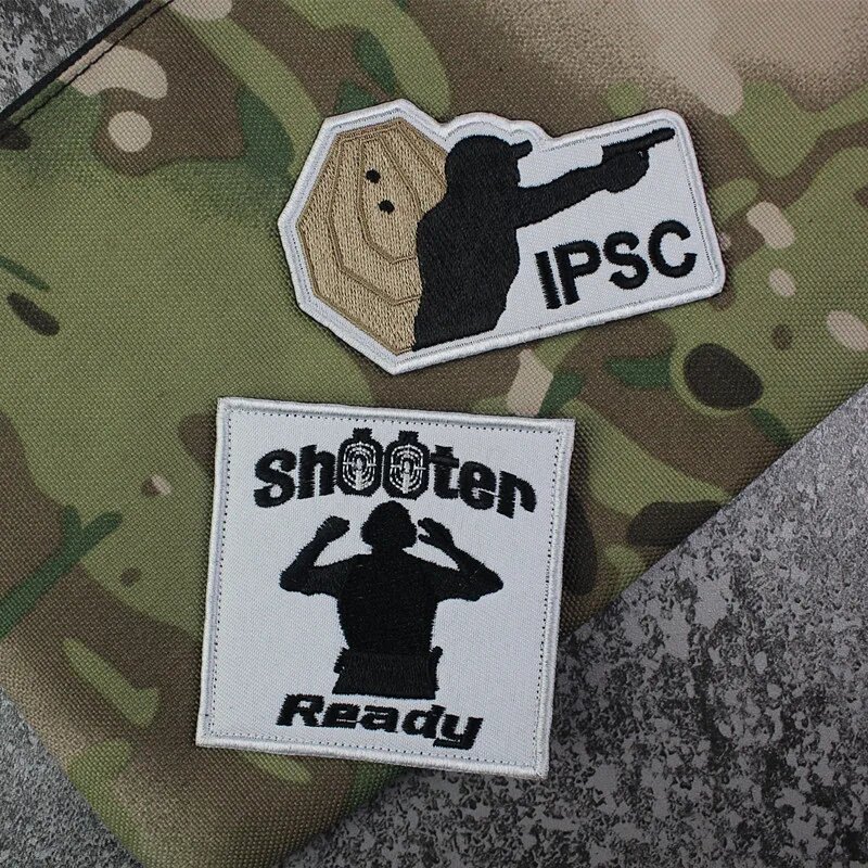 IPSC нашивка вышитая, 8.8x5.6см, цвет IPSC 2 — фото 1