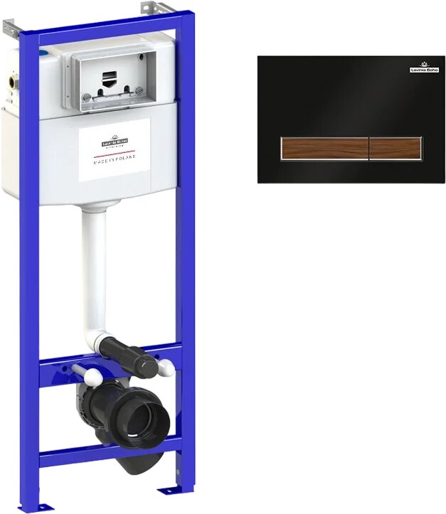 Инсталляция с кнопкой Lavinia Boho RelFix 77010017 42, 5 см, крепление к стене/к полу, матовая