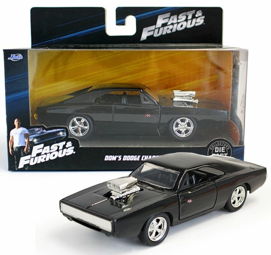 Коллекционная модель автомобиля JADA. Dom's Dodge Charger R/T 1970. Масштаб 1:32 (К/ф "Форсаж") 97042