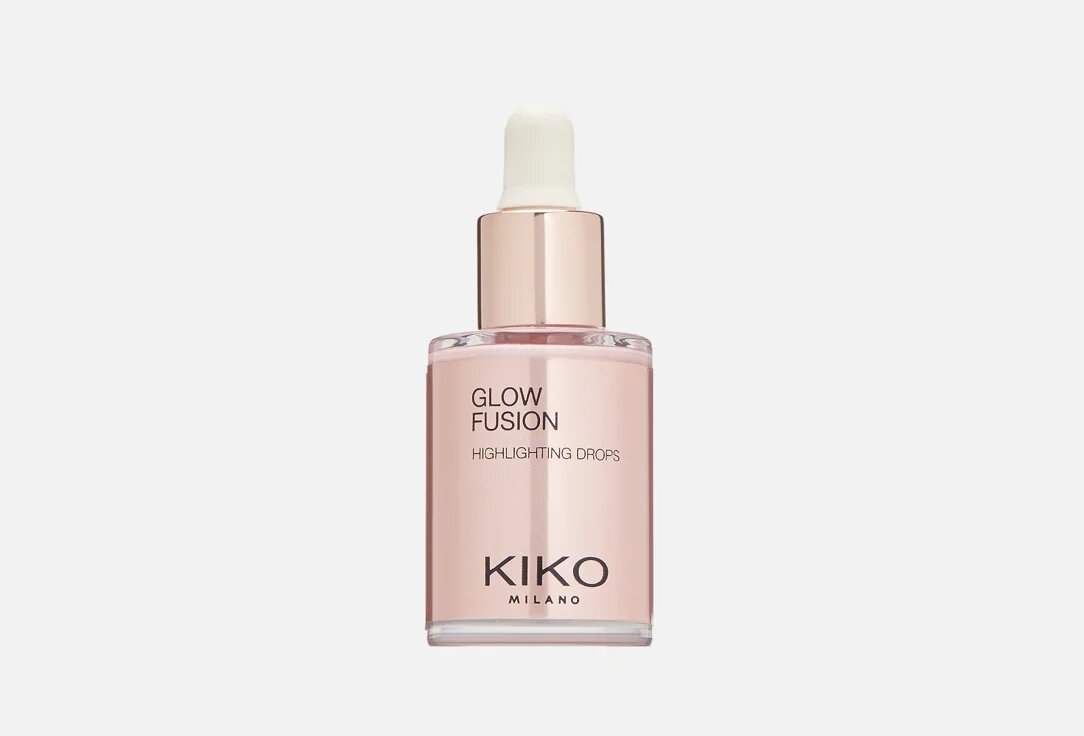 Хайлайтер KIKO Milano Glow Fusion Highlighting Drops, жидкий, оттенок Platinum Rose