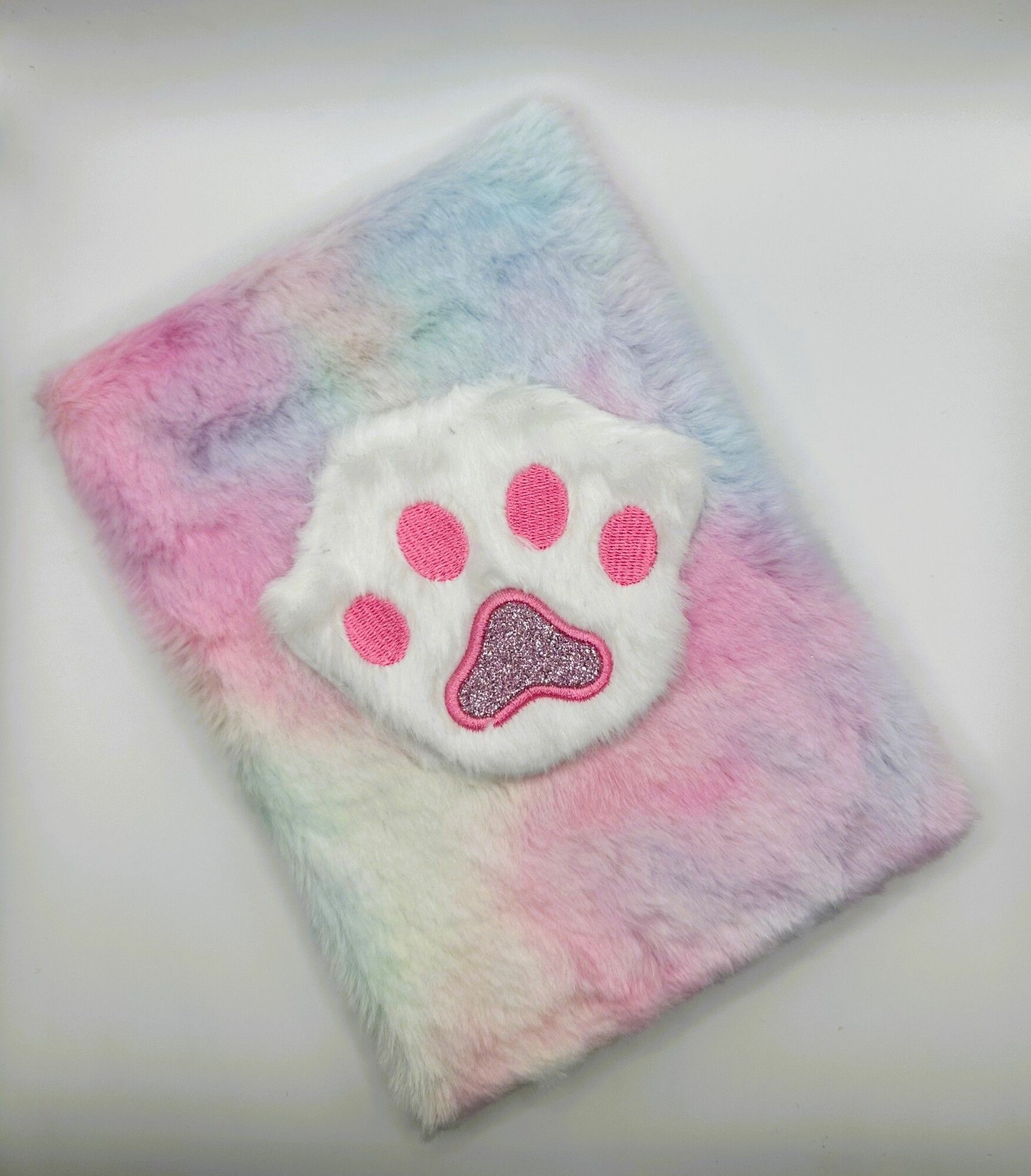 Блокнот меховой " Лапка " 21 х 15 см (MIX).