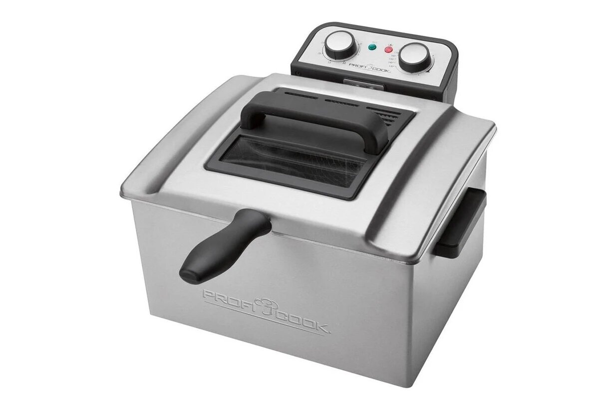 Фритюрница "Profi Cook", нержавеющая сталь, 5л, механическое управление, серебристая