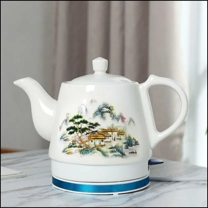 Электрический чайник UAYzI0f8, светло-розовый, белый