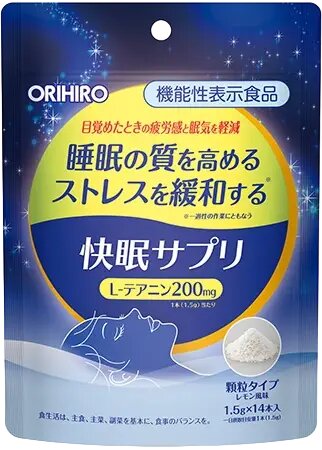 Орихиро/Orihiro Теанин порошок в стик-пакете по 1,5 г 14 шт