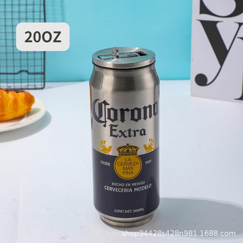 Автомобильная кружка в форме банки Coca-Cola, 480 мл.