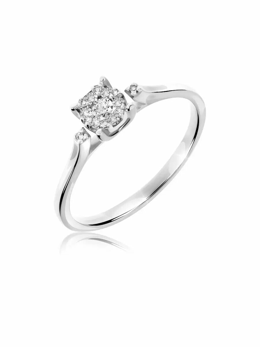 Кольцо помолвочное, желтое золото, 585 проба