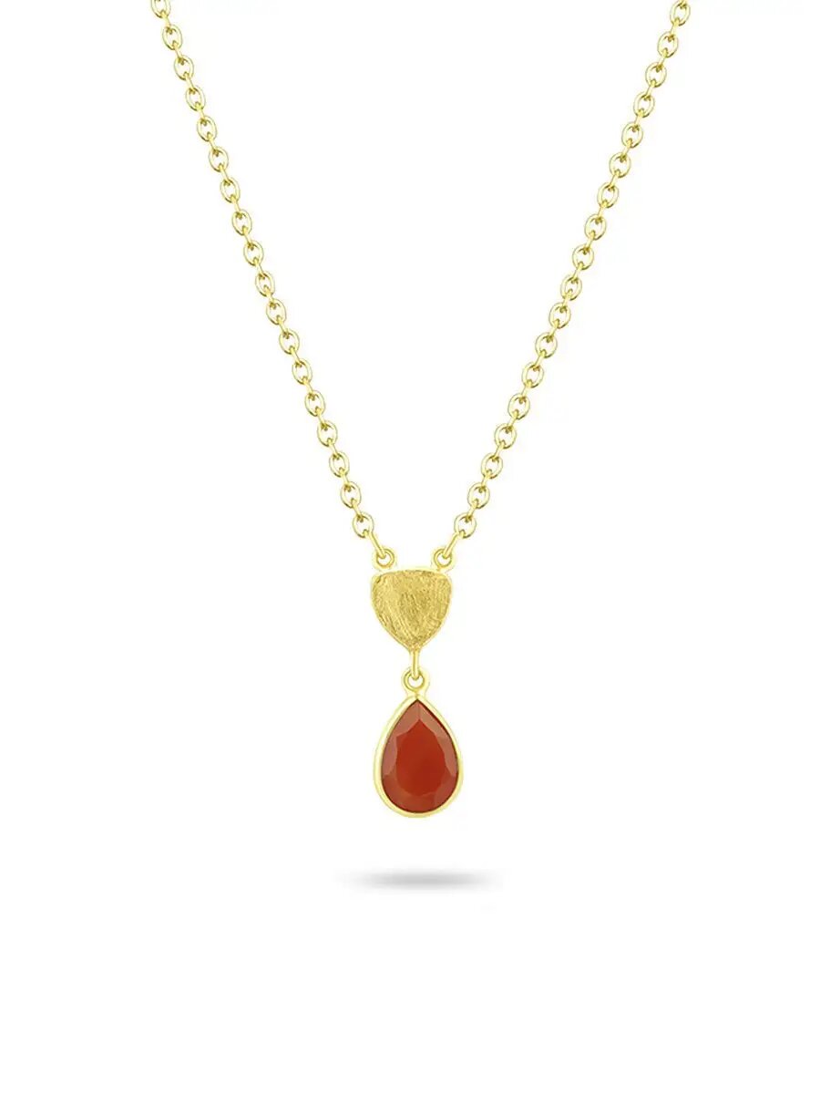 Колье, серебро, 925 проба, золочение