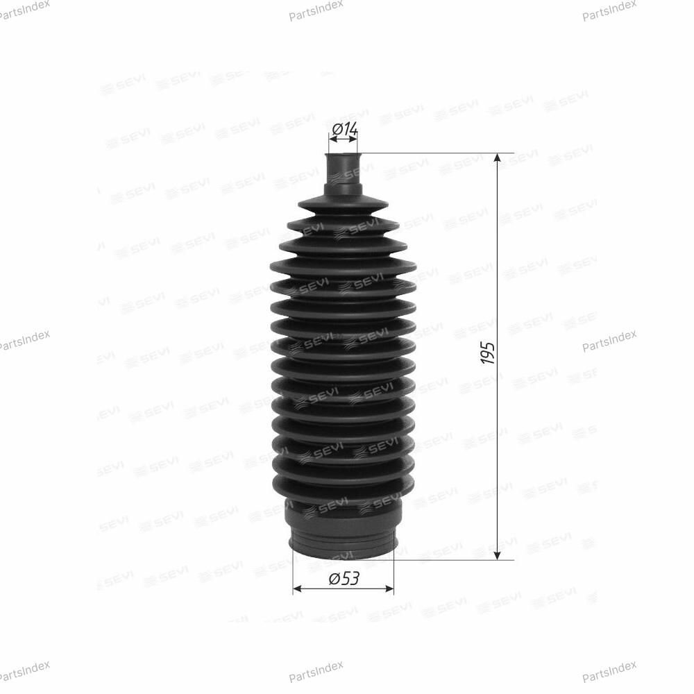Чехол рулевой рейки для а/м RENAULT DUSTER, CHEVROLET CAPTIVA, OPEL ANTARA, SEVI 61768358