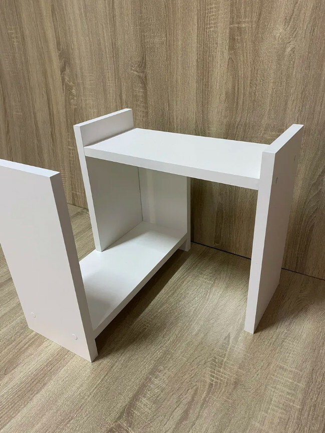 Полка настольная, раздвижная, белый, удобная организация хранения, 50х90 см