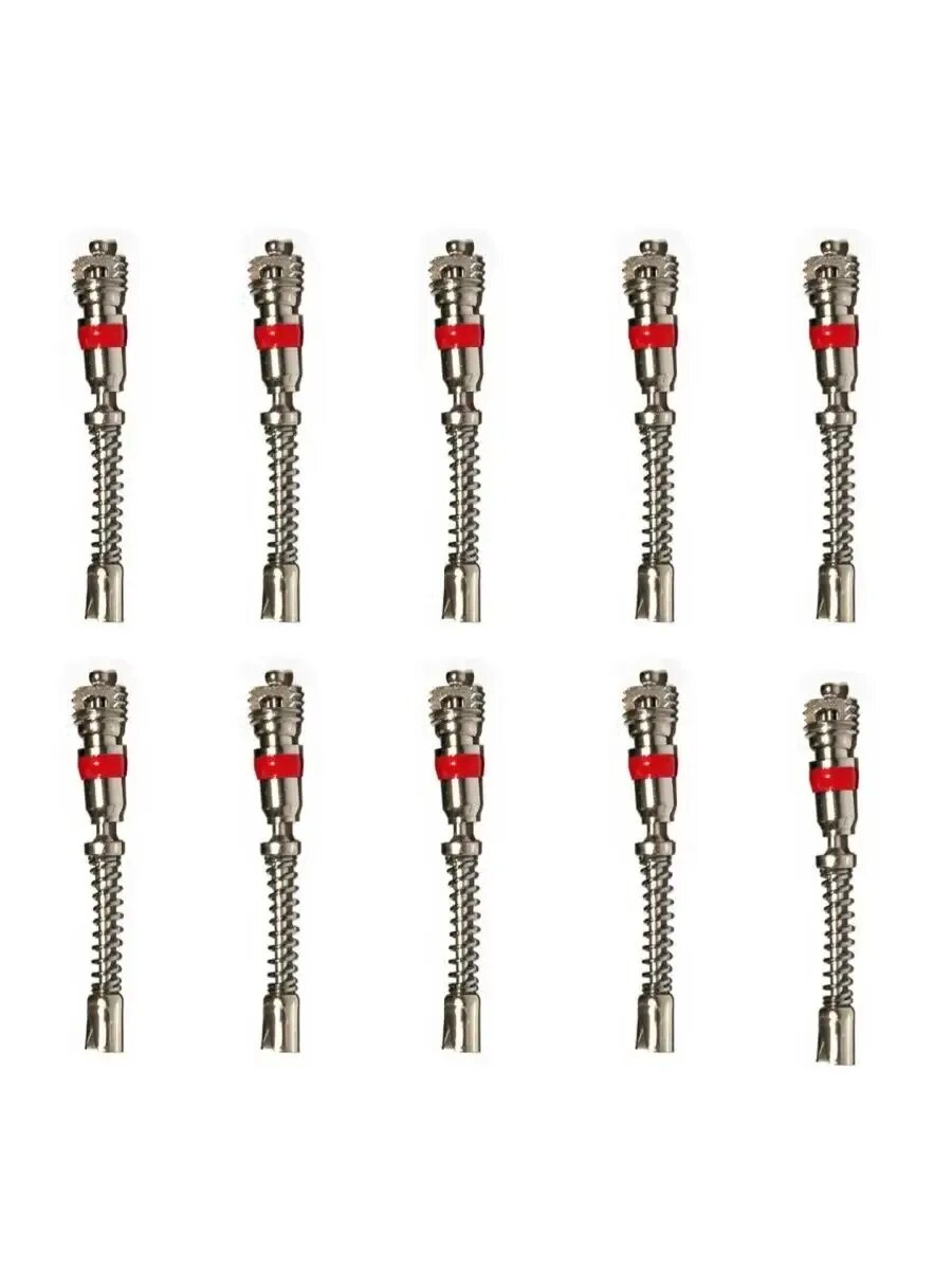 Вентиль для шин ниппель золотник длинный 10шт