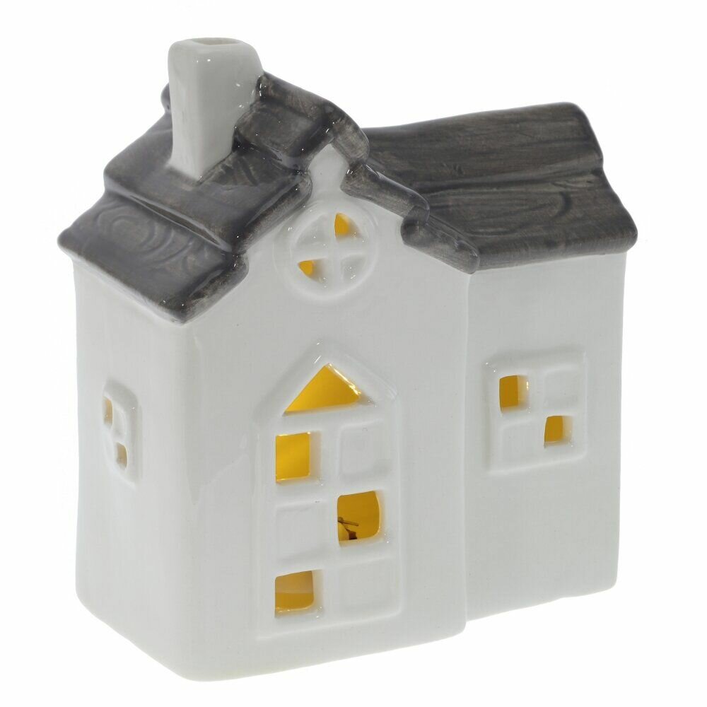 Фигурка декоративная "Домик" с подсветкой, 10х6х12 см, 2 вида, без выбора цвета