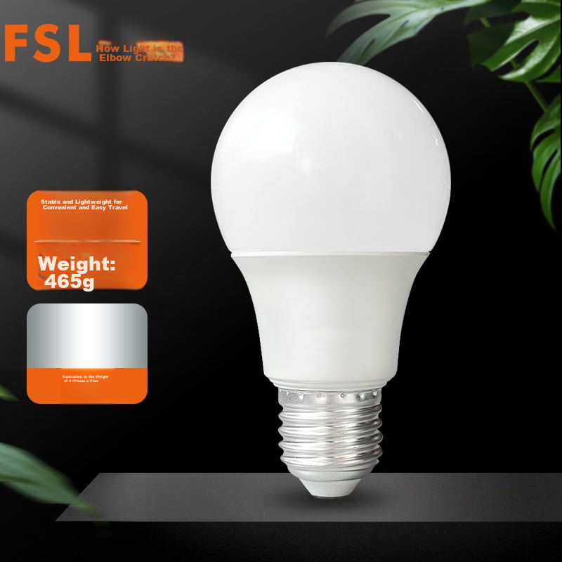 FSL Foshan Lighting LED Bulb, 10W Large Base Energy-Saving Light Bulb, E27, Dazzling Silver Daylight Color, 6500K