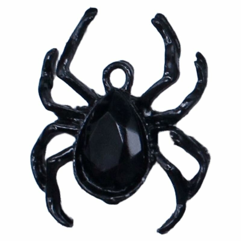 Корона ручной работы из сплава spider accessories-маленькие черные бриллианты на черном фоне