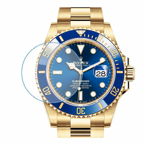 Скрин Мобайл защитный экран для часов Rolex - Submariner Date - Oyster - 41 mm - yellow gold из нано стекло 9H