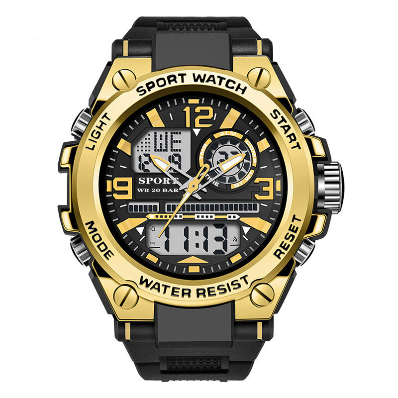 Мужские кварцевые цифровые часы G Shock в металлическом корпусе, водонепроницаемые, светящиеся, спортивные наручные часы, прочная ударопрочная конструкция