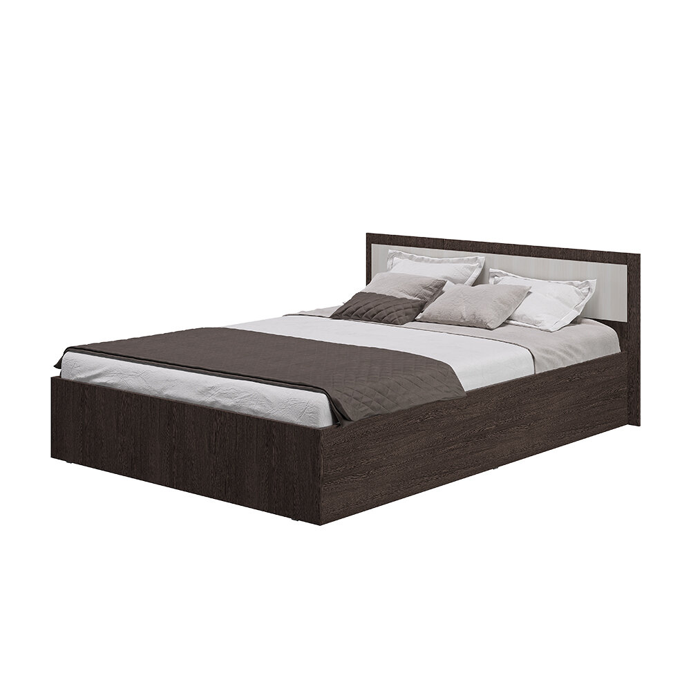 Кровать 1,4 м "Фиеста" венге/лоредо + проложки (БТС)