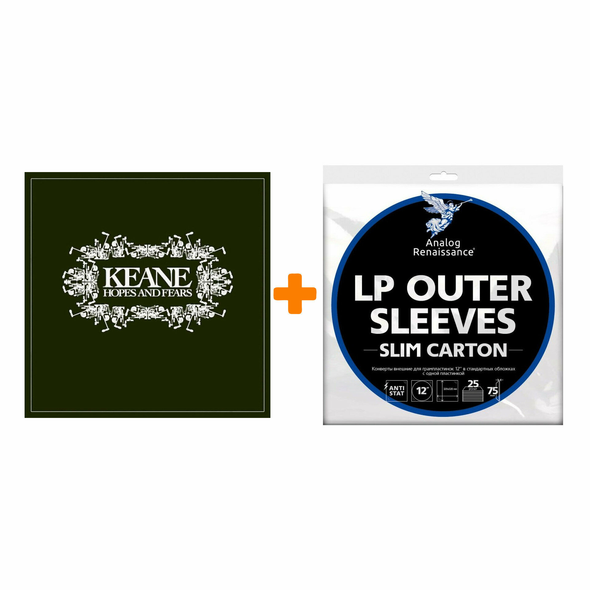 Keane Hopes And Fears LP + Конверт внешний 12" Slim Carton 25шт