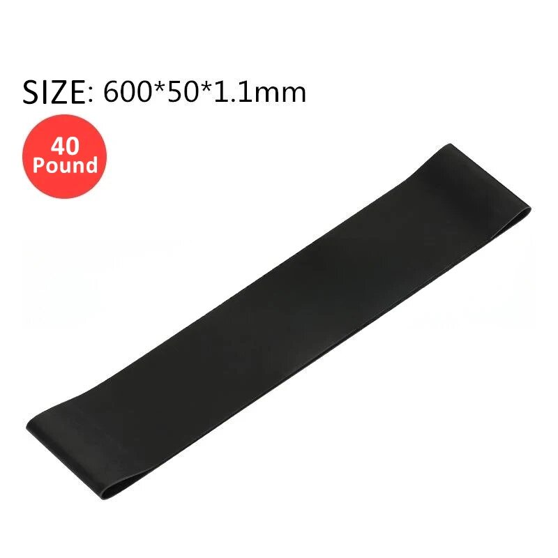 Эластичная лента для йоги из натурального латекса Черный, черный