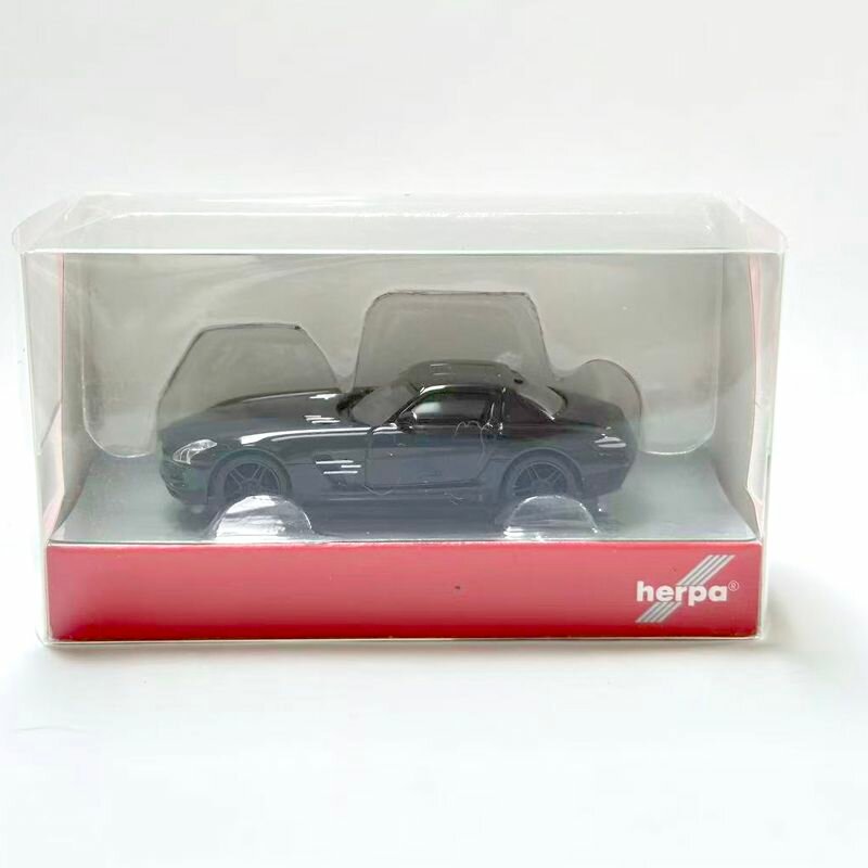 Herpa 1/87 Mercedes Classic Sports Police Sand Table Model Car Collectible Display Piece Примерно 4 см в длину