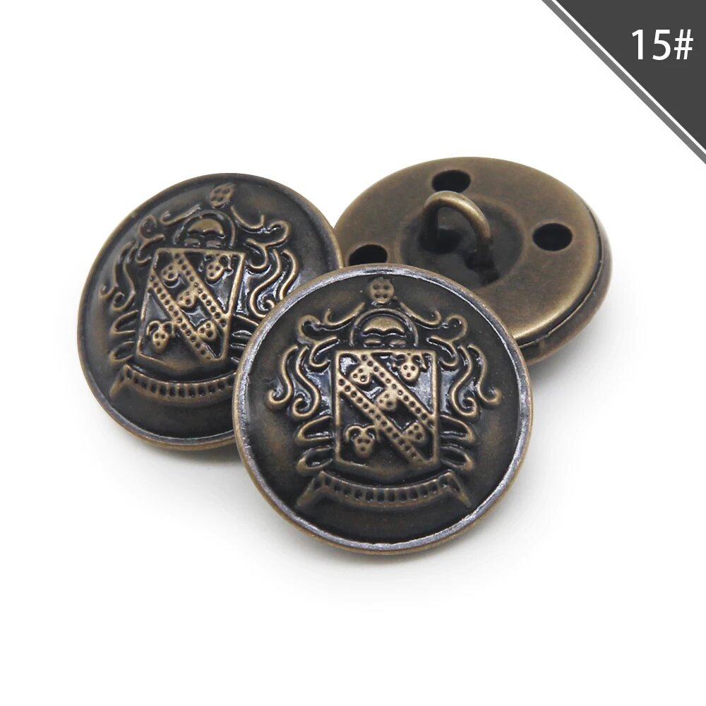 Медные винтажные пуговицы St.Lucas 10 шт, 15/18/20/23/25 мм 25mm, NO15