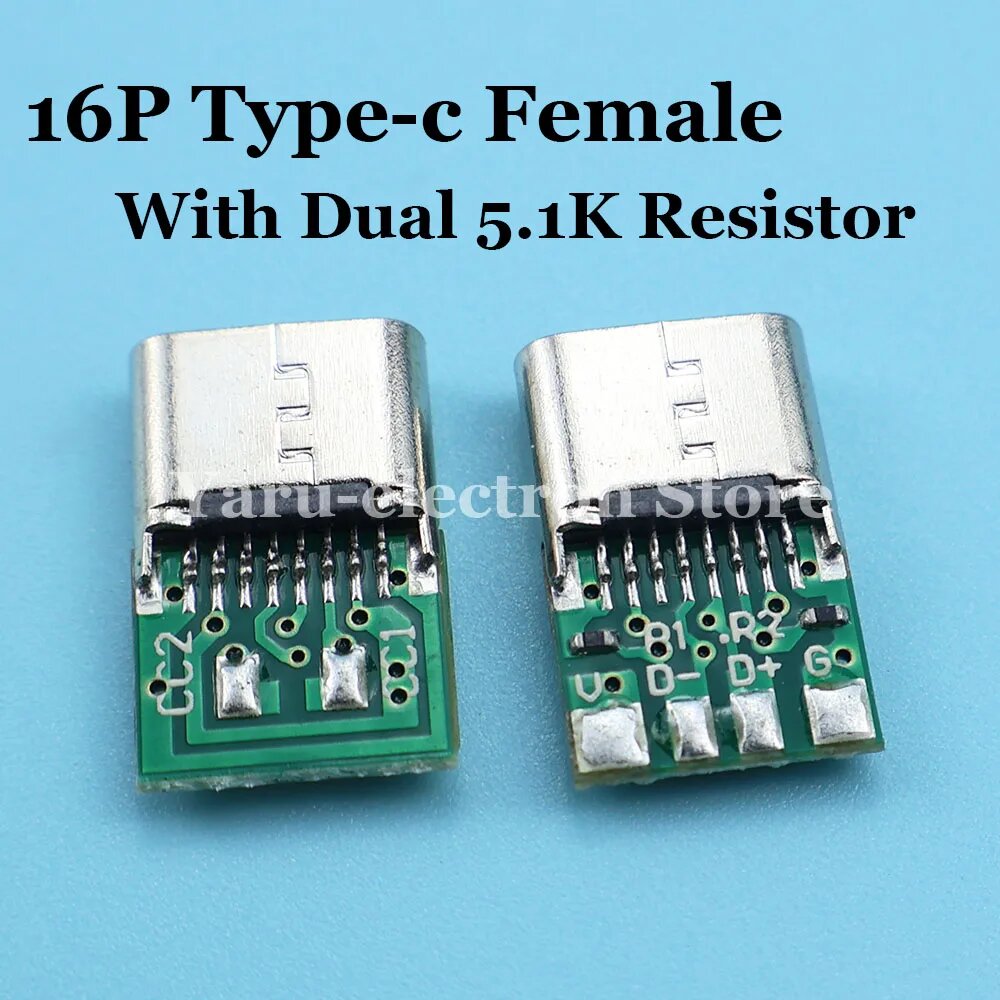 USB электрические клеммы 16-контактные 10pcs