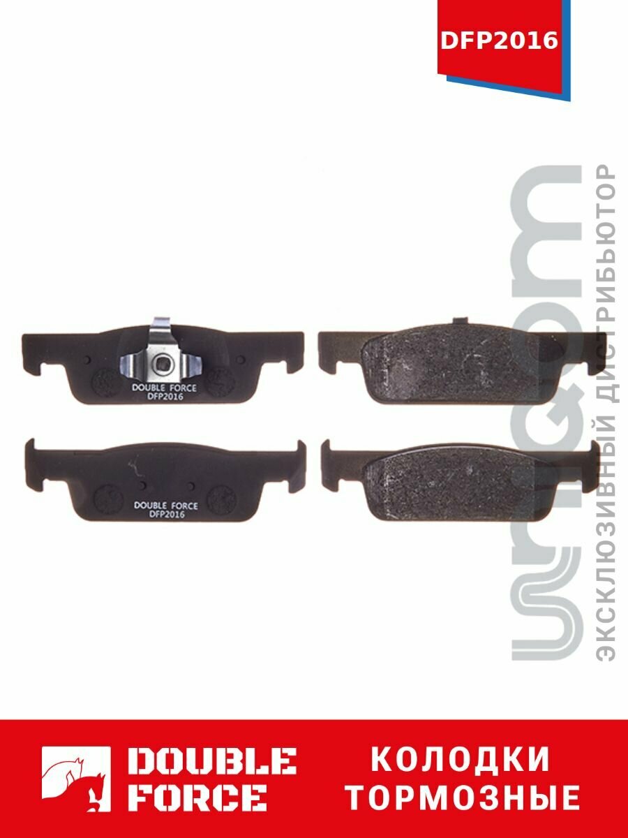 Колодки тормозные передние Лада Иксрэй XRAY 2015-, Рено Логан 2014- / Сандеро 2009- Double Force DFP2016