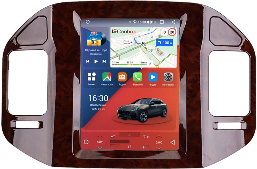 Штатная магнитола Mitsubishi Pajero 3, Montero 3 1999-2006 Canbox H-Line (Tesla) 9.7" 4/64 5623-1312-54 Android 10 (4G-SIM, DSP, QLed)