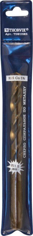 Сверло по металлу 8.5х117мм HSS Cobalt THORVIK THORVIK арт. TDB085K5