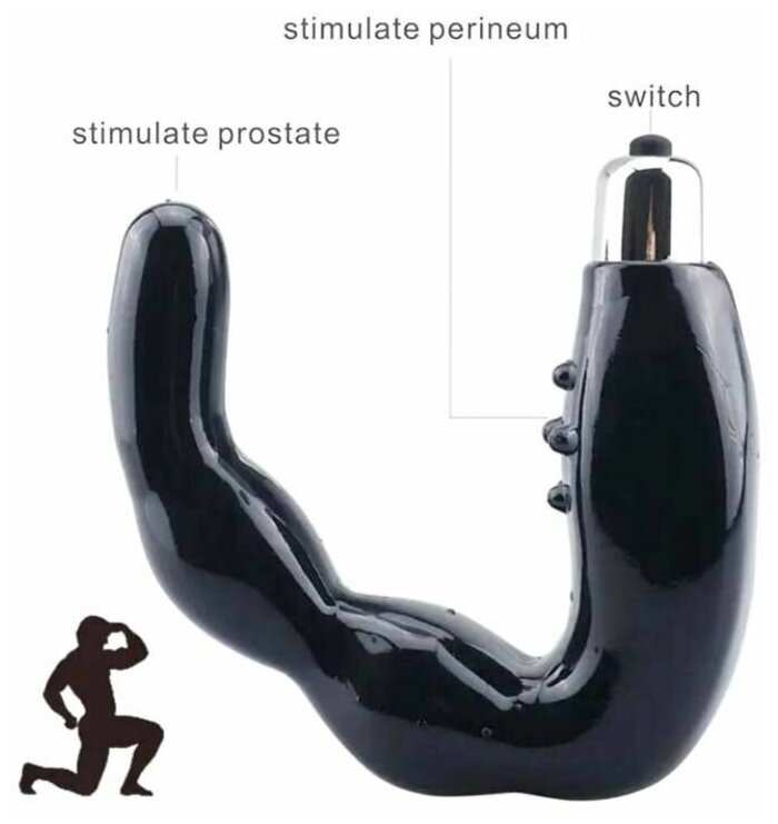 Анатомический Массажер простаты гибкий до 25 см в длину средней твёрдости Анонимно