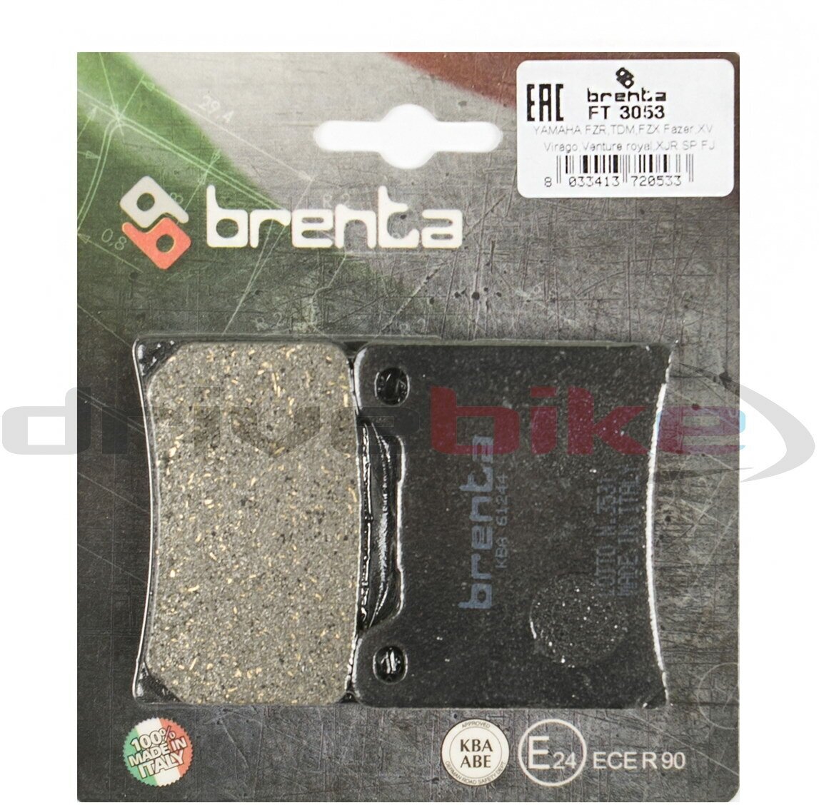 BRENTA Тормозные колодки FT 3053 Organic