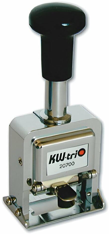 Нумератор KW-trio, 7-разрядный, автоматический, металлический, 20700, 230617