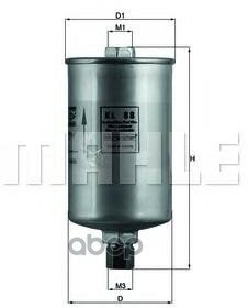 Фильтр топливный Audi 80/100/A6/S4/S6 1.6-4.2 <97, VW Golf 1.8GTi 89-91 Mahle/Knecht арт. KL88
