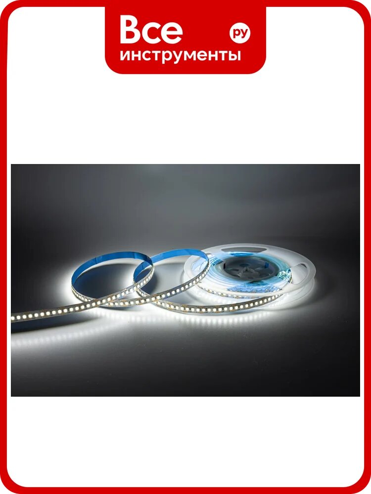 Светодиодная лента 12В 2835(180LED) IP20 14,4Вт 6000К 5м СириусА SLS-12V-IP20-14,4W-2835-6K-5m