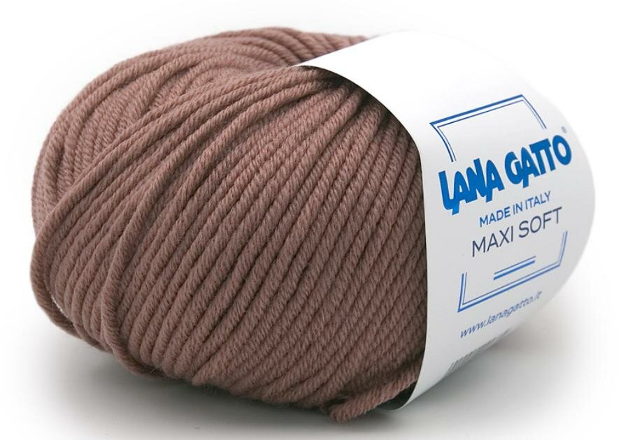 Пряжа Maxi soft - 14624 шоколадный