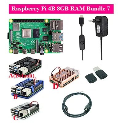 Комплект Raspberry Pi 4 Model B 2/4/8 ГБ с чехлом Bundle 7