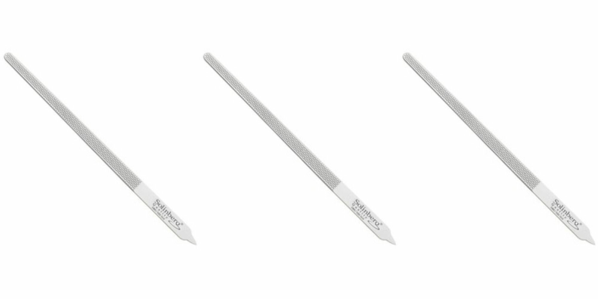 Solinberg Пилка лазерная для кутикулы, сапфировое напыление, 15 см, 3 шт